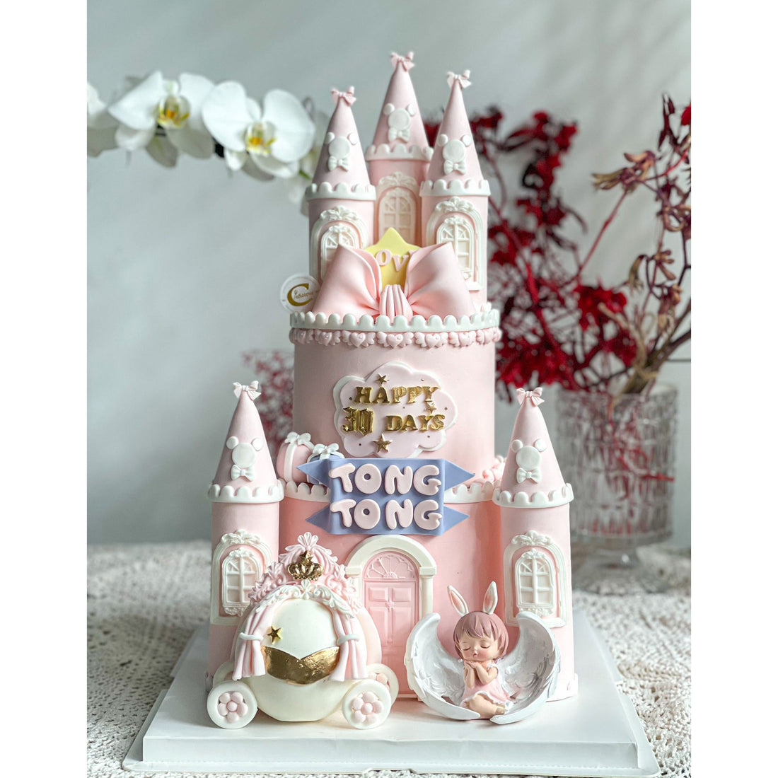 Castle Themed Cake: Pink Princess Palace Cake – C Patisserie (SG)