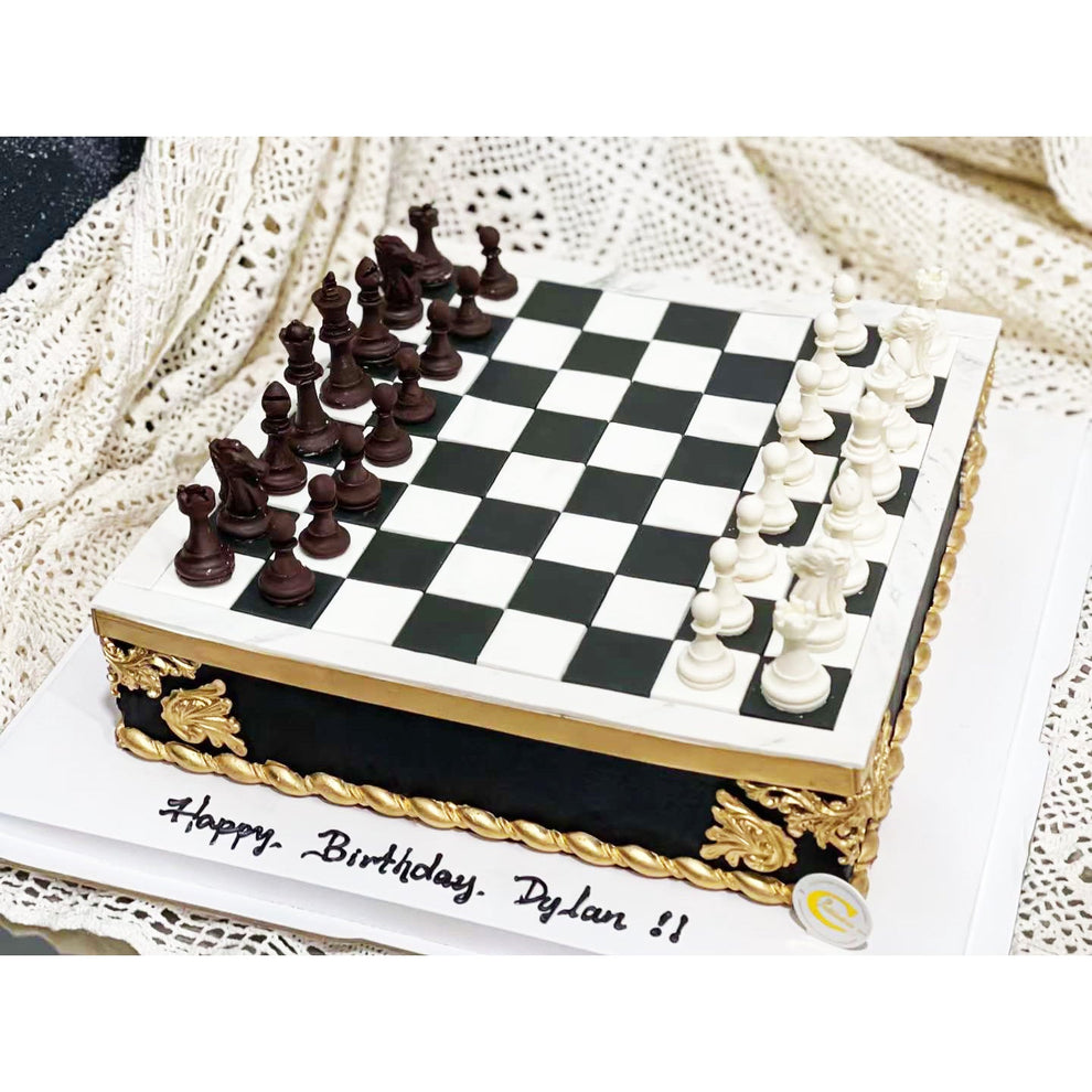 Board Game Cake: English Chess Cake – C Patisserie (SG)