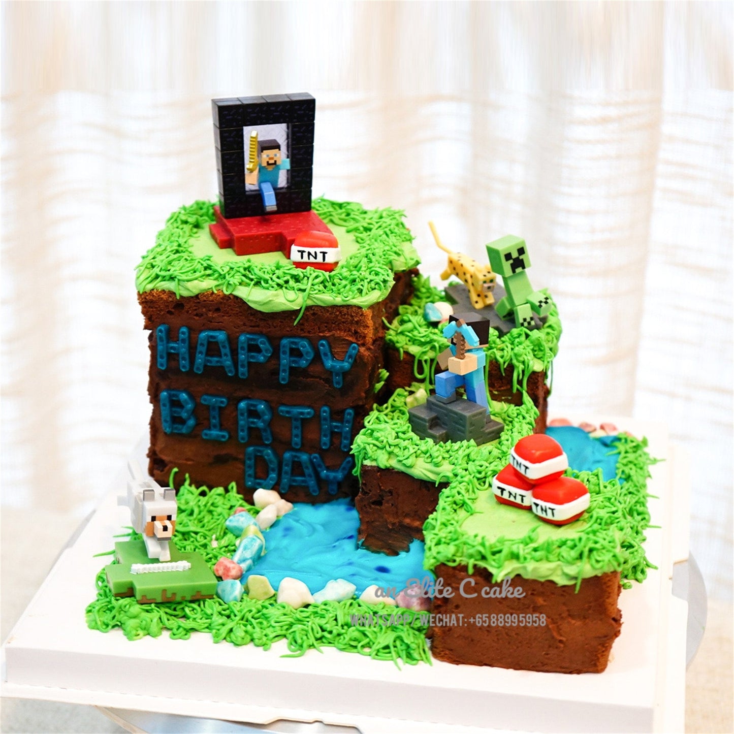 Game Minecraft Inspired Cake: Just One More Block – C Patisserie (SG)