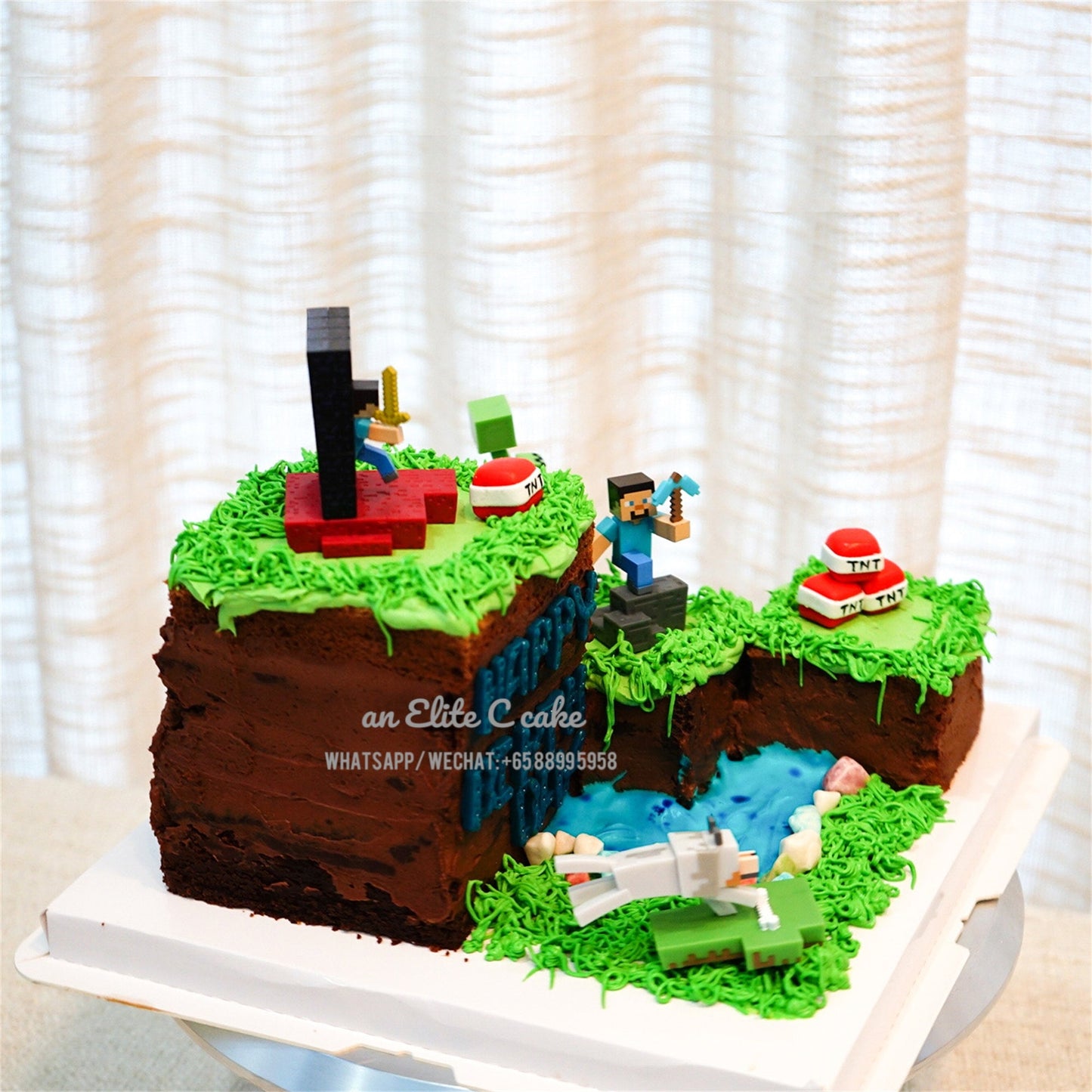 Game Minecraft Inspired Cake: Just One More Block – C Patisserie (SG)