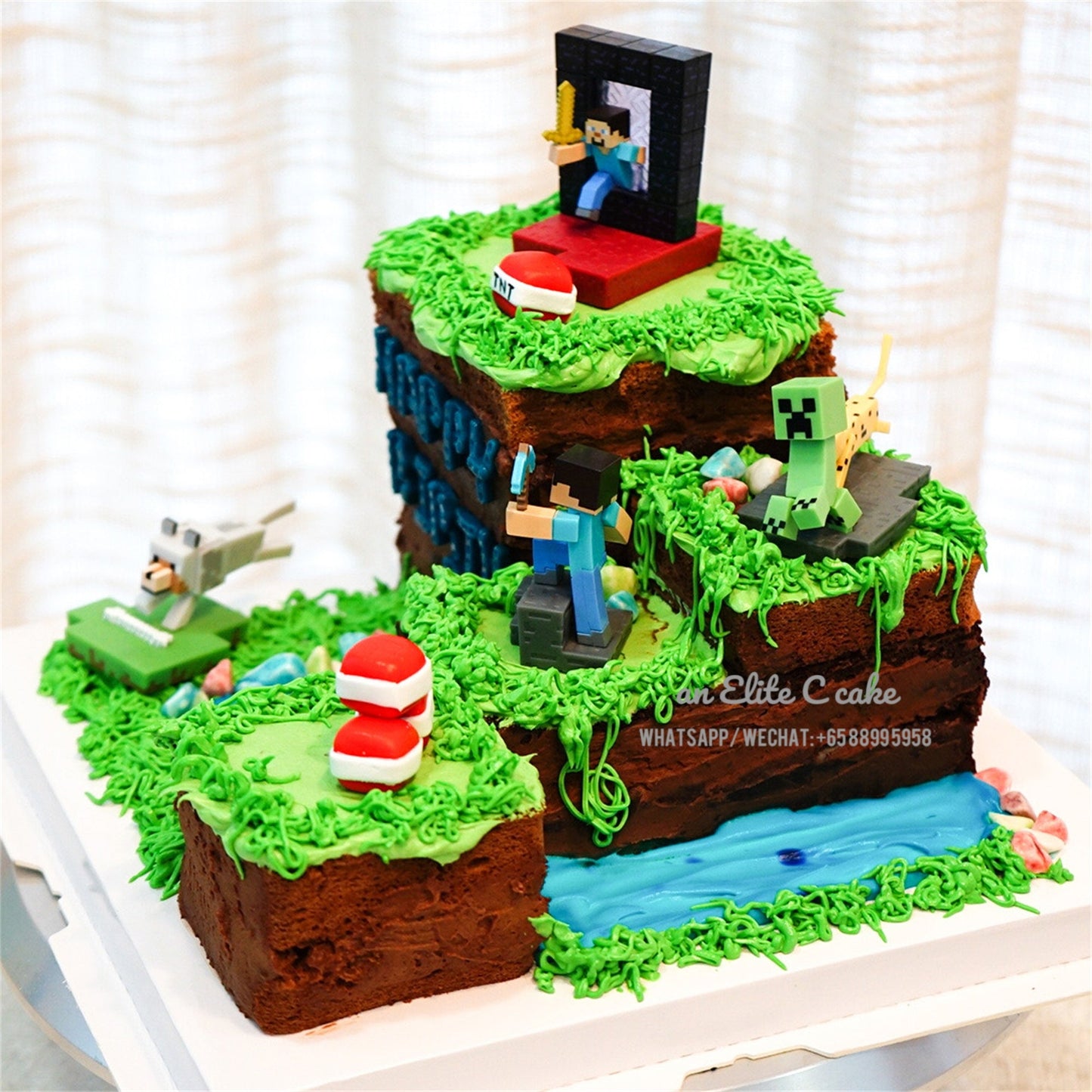 Game Minecraft Inspired Cake: Just One More Block – C Patisserie (SG)